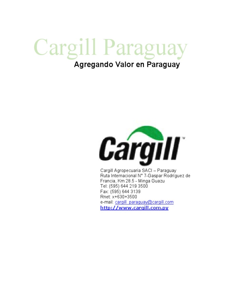 Paraguay Brochure PDF | PDF | Haba de soja | Paraguay