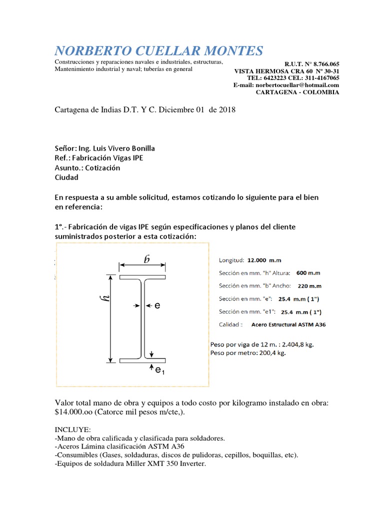 Ipe 600 | PDF