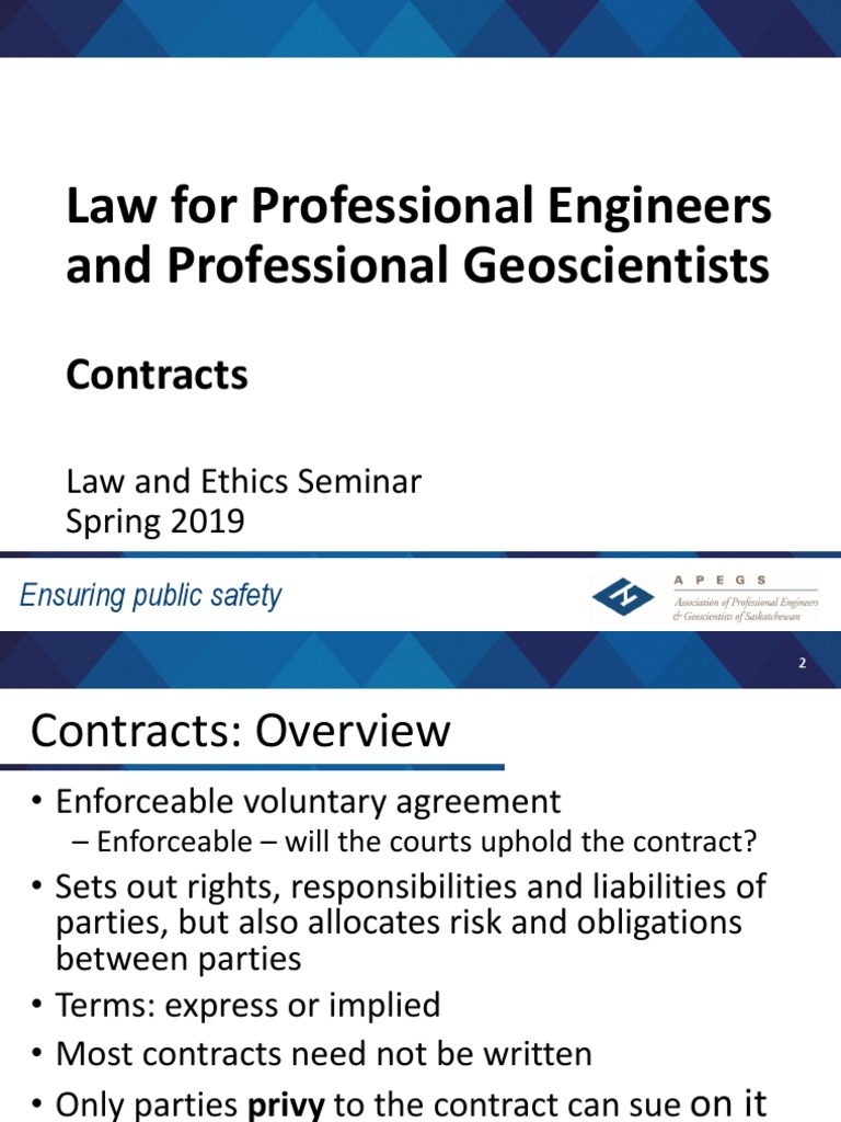 Contract Law Essentials for Engineers | PDF | License | Indemnity