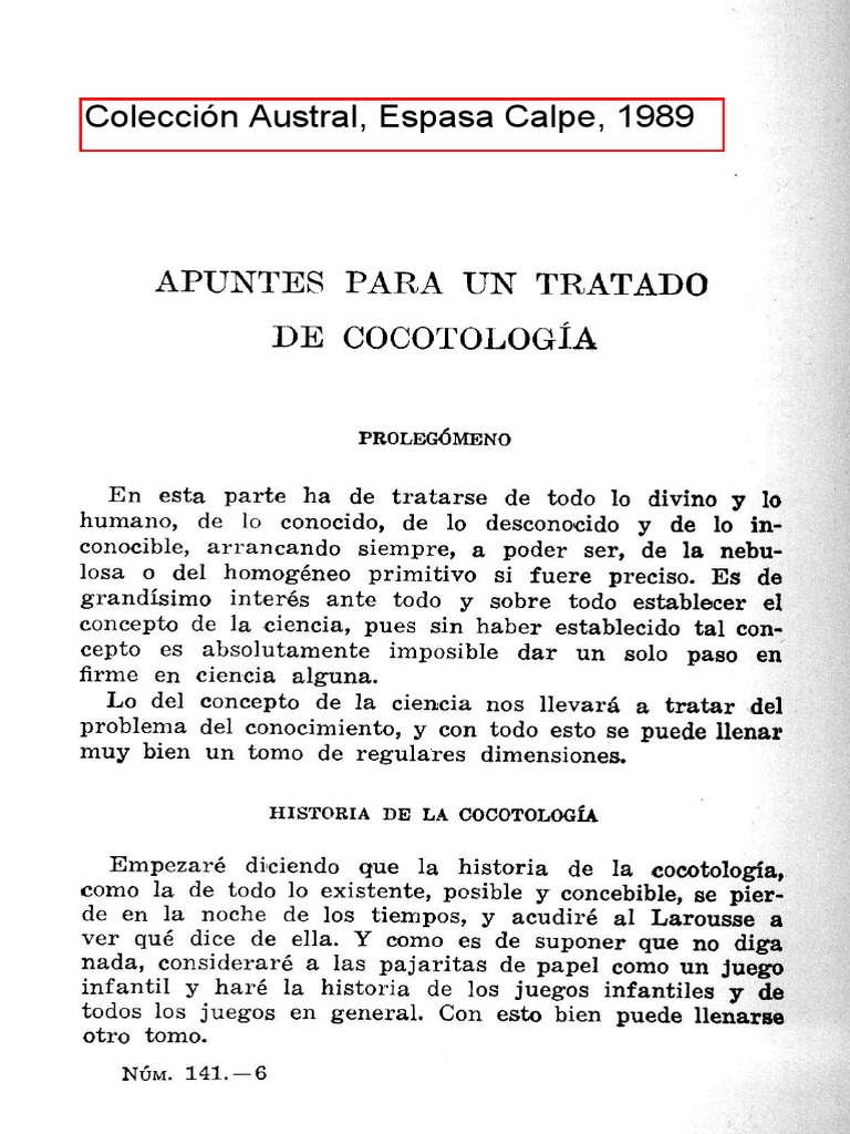 Tratado de Cocotología-Unamuno | PDF | Origami | Idiomas