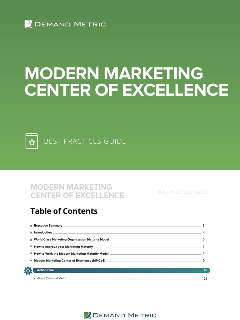 Building a Modern Marketing CoE | PDF | Business Process | Marketing