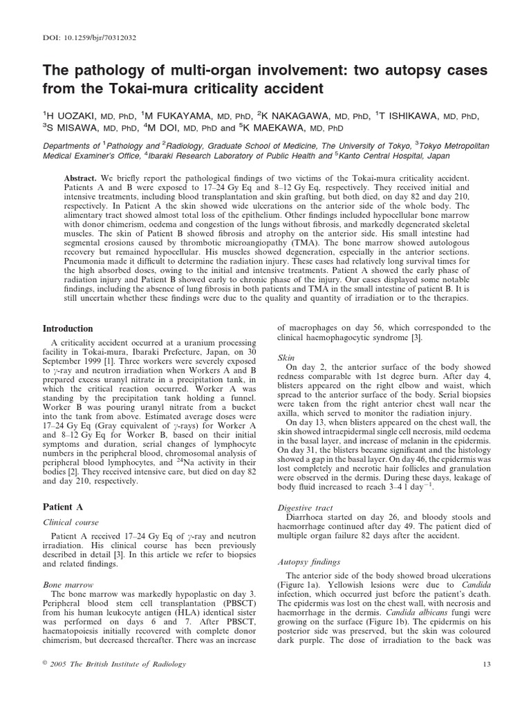 The Pathology of Multi-Organ Involvement: Two Autopsy Cases From The ...