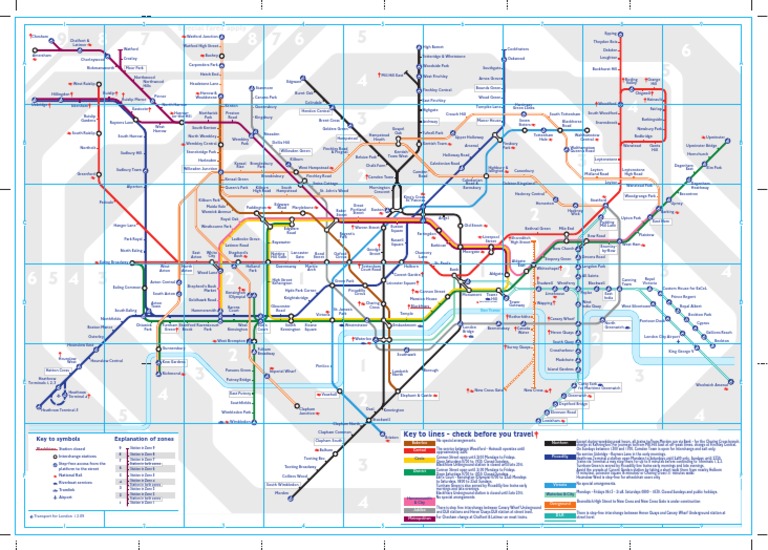 Large Print Tube Map | PDF