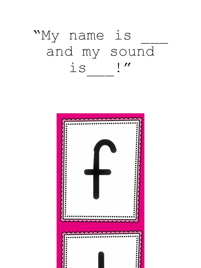 Name and Sound Slides | PDF