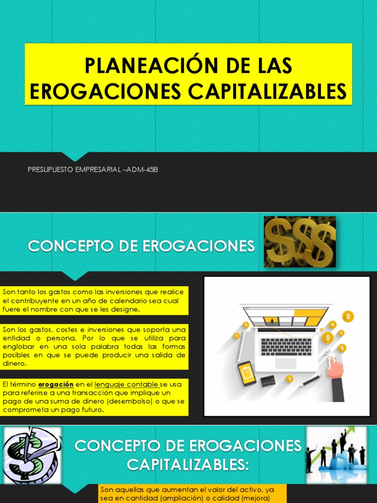 Planeación de Las Erogaciones Capitalizables | PDF | Presupuesto | Inversiones