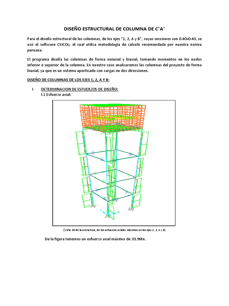 Diseño Estructural de Columnas Biaxiales | PDF | Software | Informática