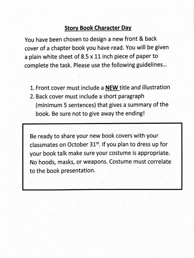 Story Book Character Day | PDF