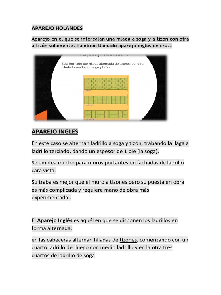 Aparejo Holandés | PDF
