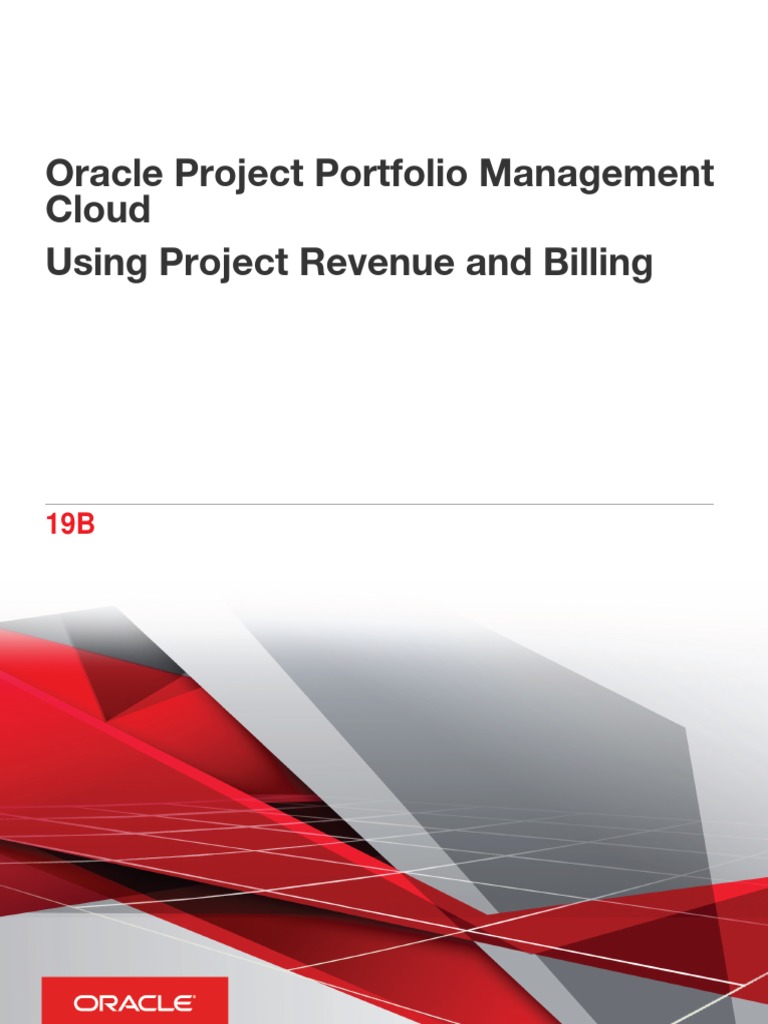 Using Project Revenue and Billing | PDF | Invoice | Oracle Corporation
