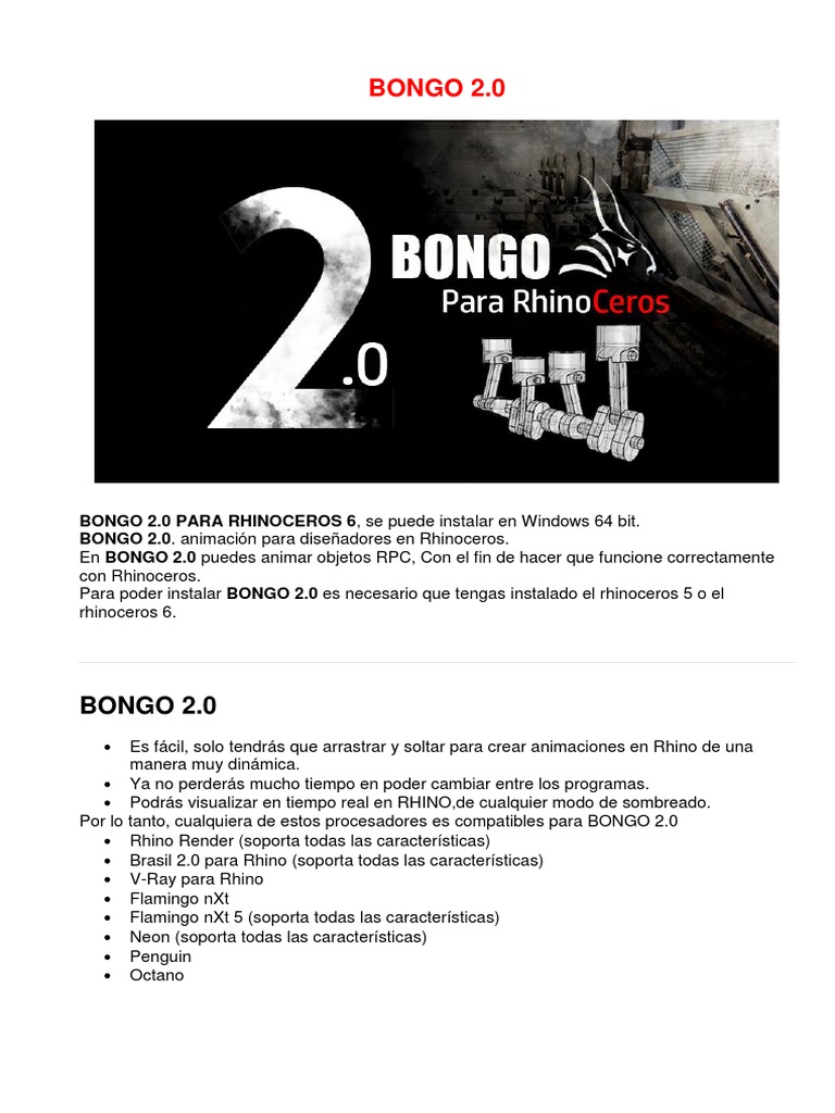 Bongo 2.0 | PDF | Animación | Microsoft Windows
