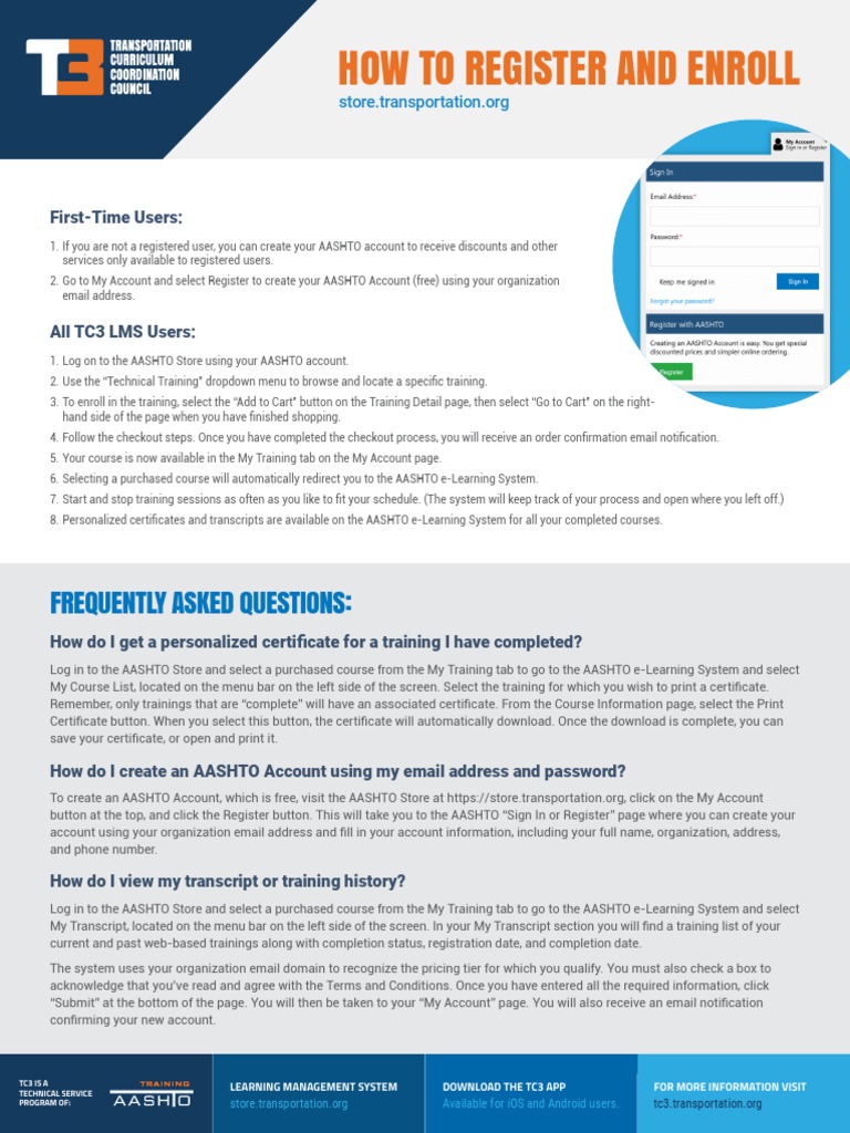 How To Register and Enroll: Frequently Asked Questions | PDF ...