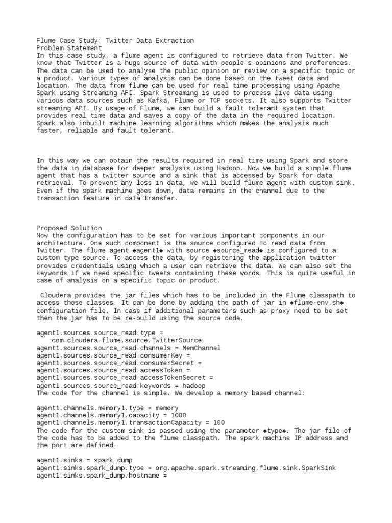 Flume Case Study | PDF | Apache Spark | Information Technology