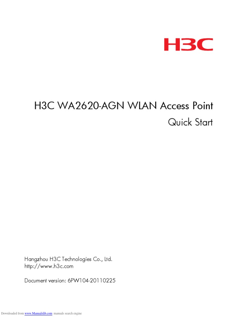 Wireless H3C | PDF | Documentation | Electrical Connector