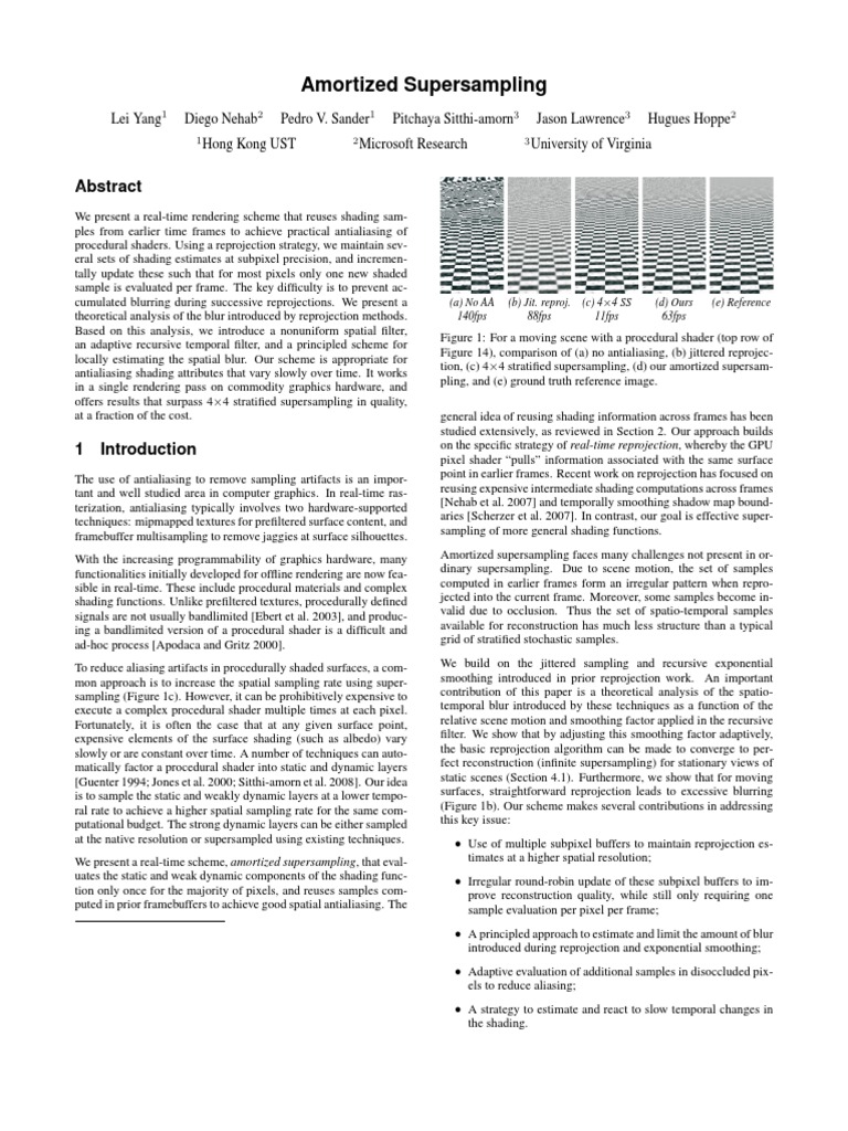 Super Sample | PDF | Rendering (Computer Graphics) | Shader