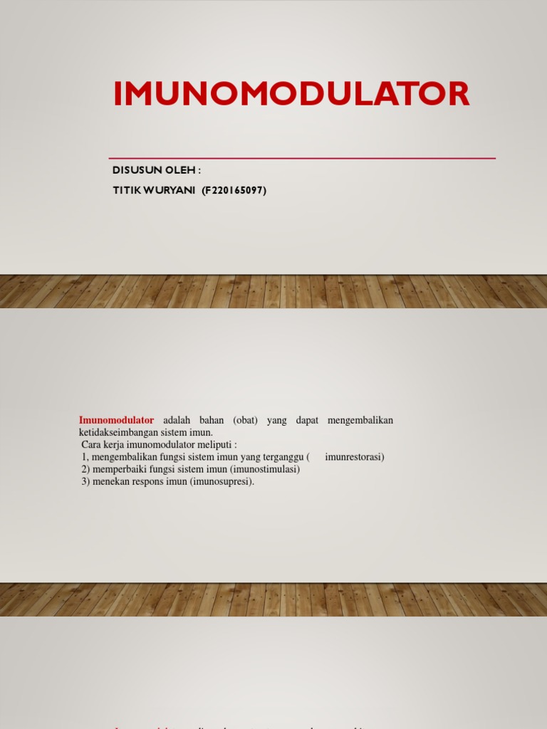 Pengertian dan Fungsi Imunomodulator | PDF | Sains & Matematika