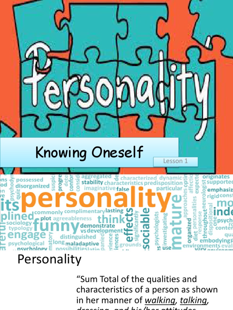 Lesson 1 Personality | PDF | Value (Ethics) | Neuroscience