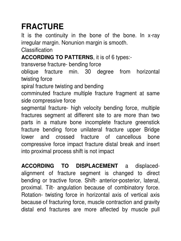 A Comprehensive Overview of Bone Fracture Classification ...