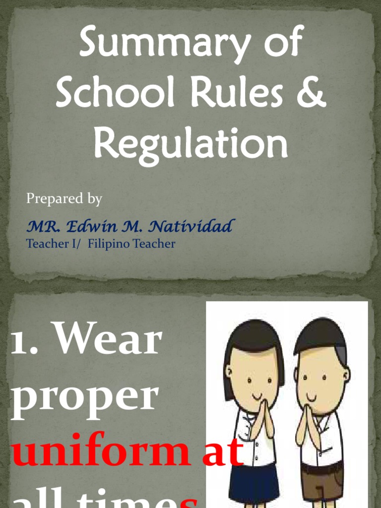 Rules & Regulations-Summary | PDF | Social Institutions | Social Science