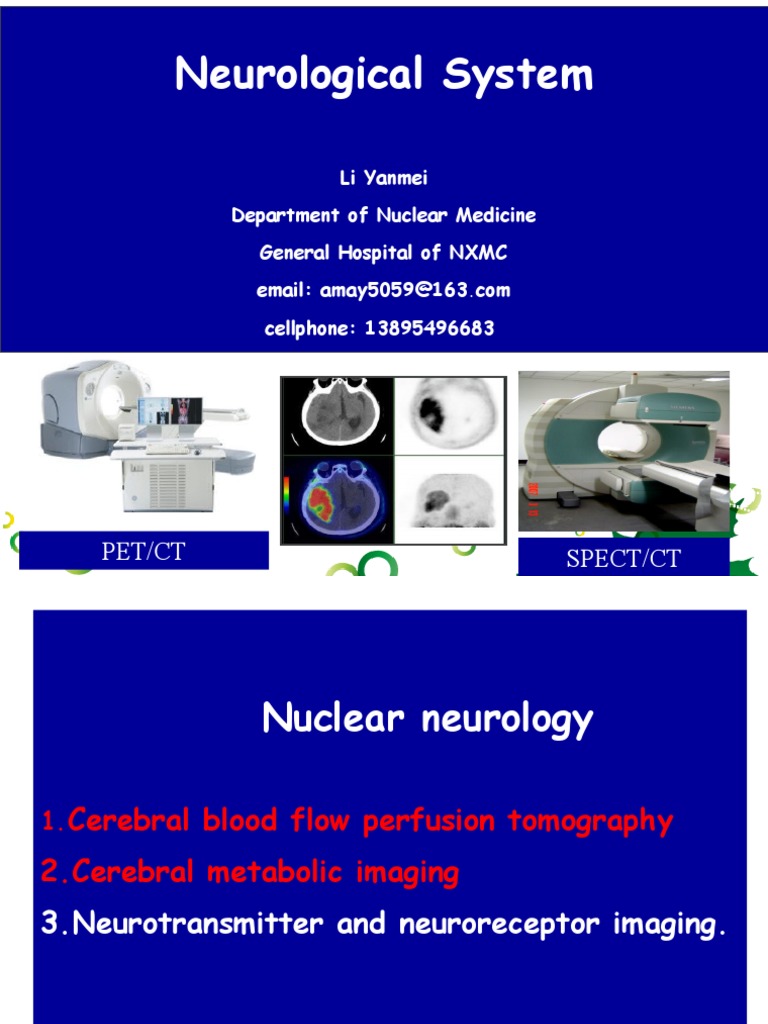 Nuclear Neurology: Imaging Techniques | PDF | Stroke | Cerebral Cortex