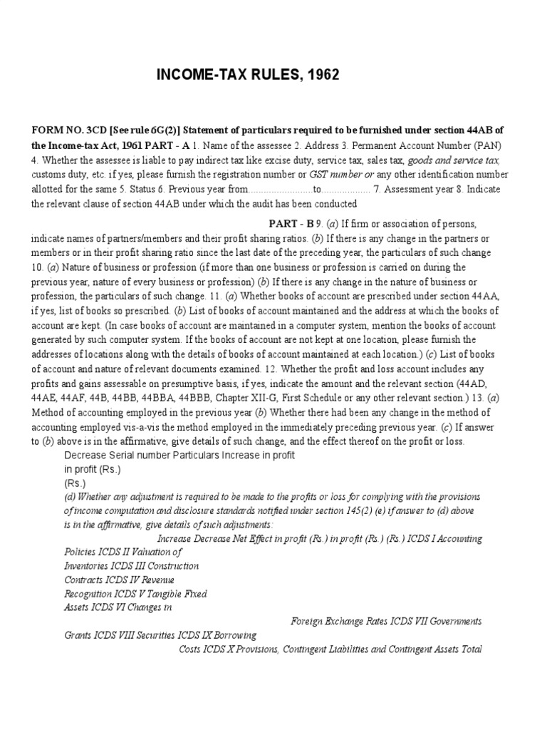Income-Tax Rules, 1962 | PDF | Payments | Cheque