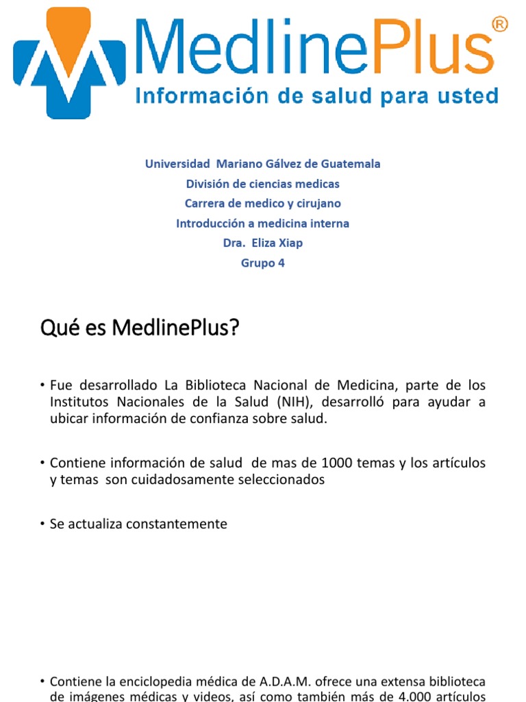 Medline Plus | PDF | Medicina | Ciencias de la Salud