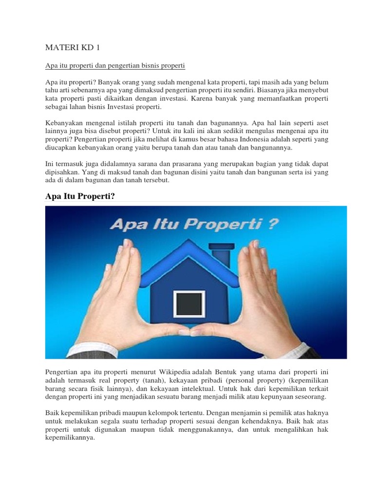 Apa Itu Properti | PDF