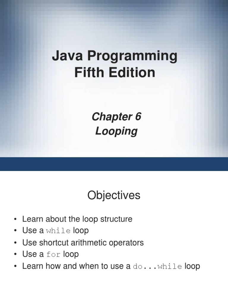 CH06 Looping | PDF | Control Flow | Variable (Computer Science)