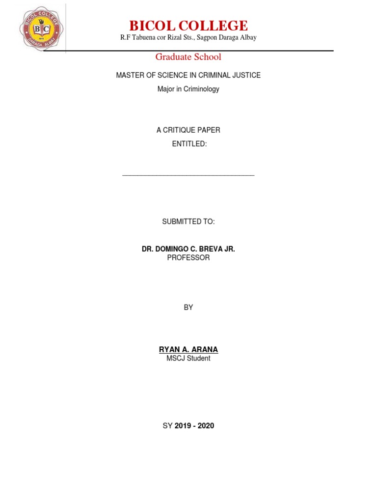 BICOL COLLEGE Seal | PDF