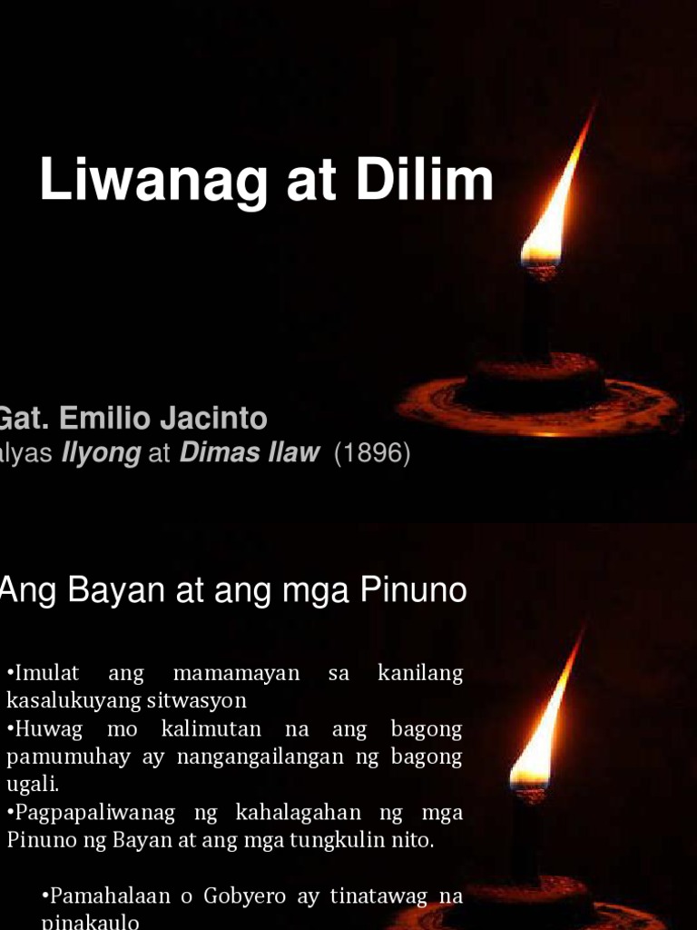 Liwanag at Dilim Report | PDF