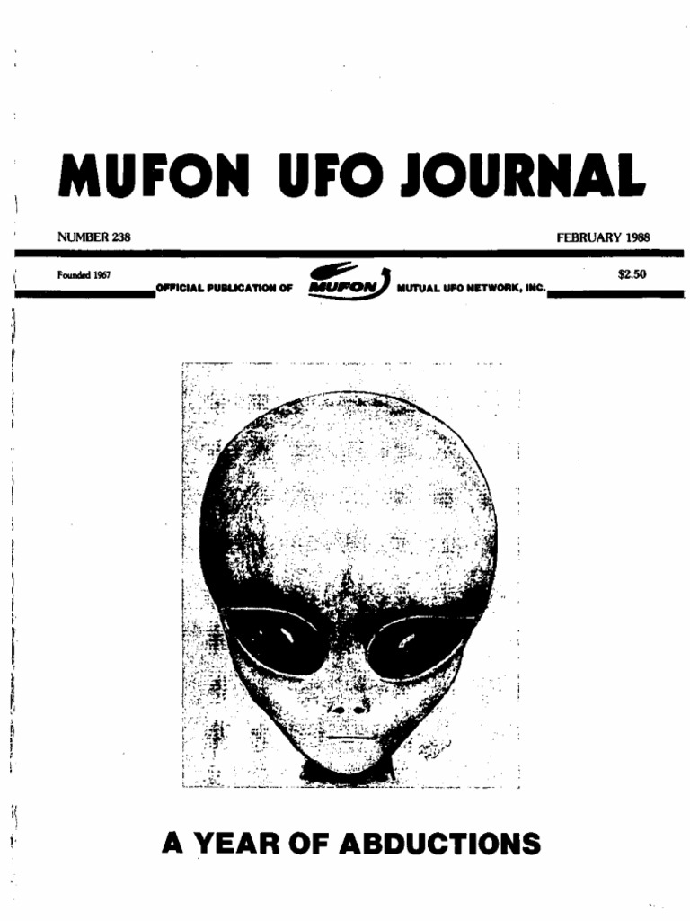 MUFON UFO Journal - February 1988 | PDF | Alien Abduction | Hypnosis
