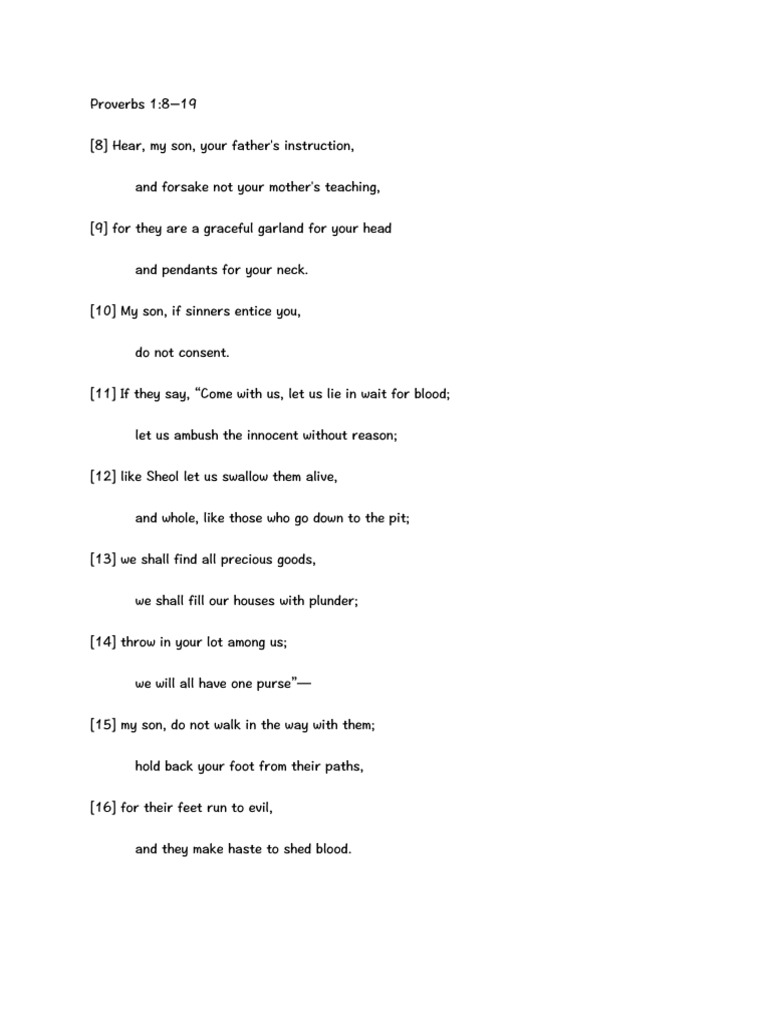 Proverbs Class 6 Notes | PDF