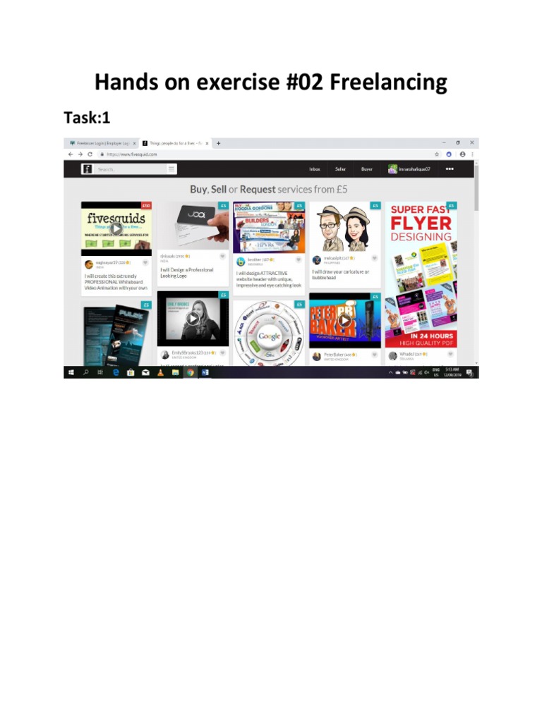 Hands On Exercise 02 Freelancing | PDF