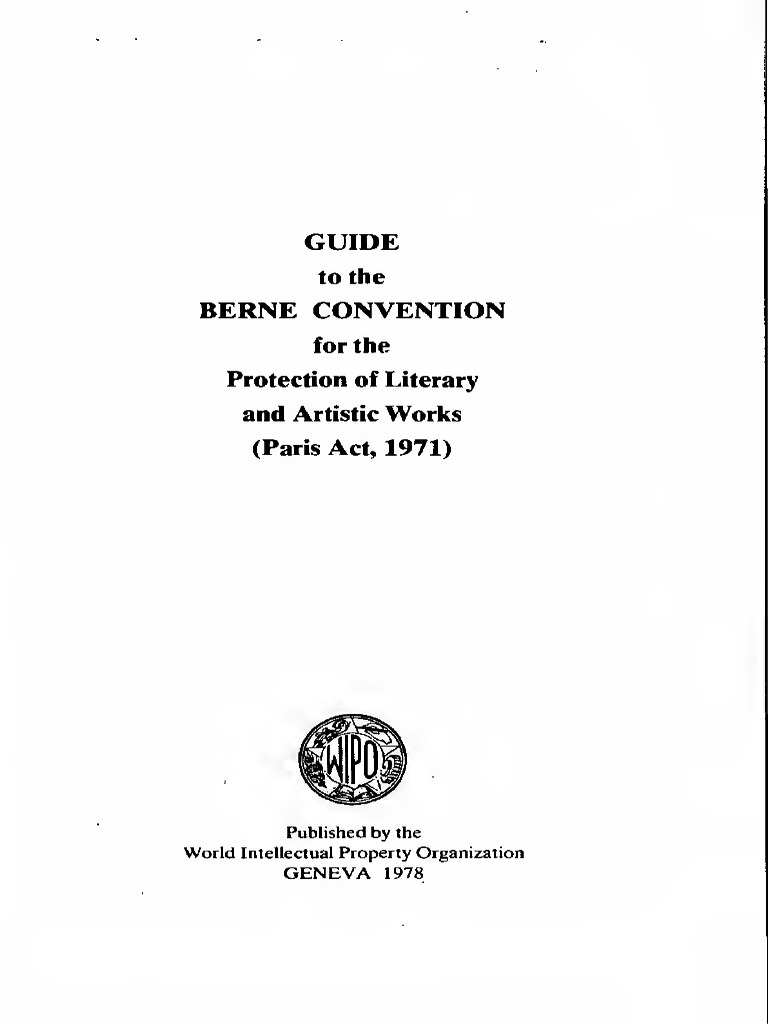 Berne Convention | PDF | Copyright | Treaty