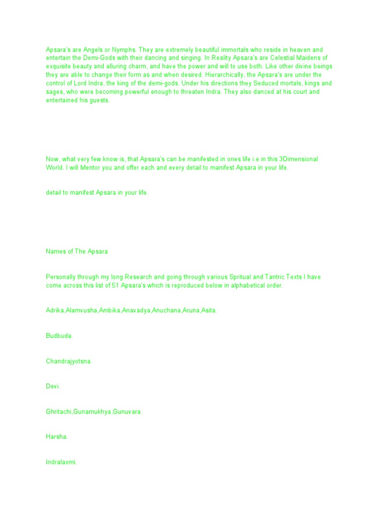 Apsara | PDF | Hindu Mythology | Mythology