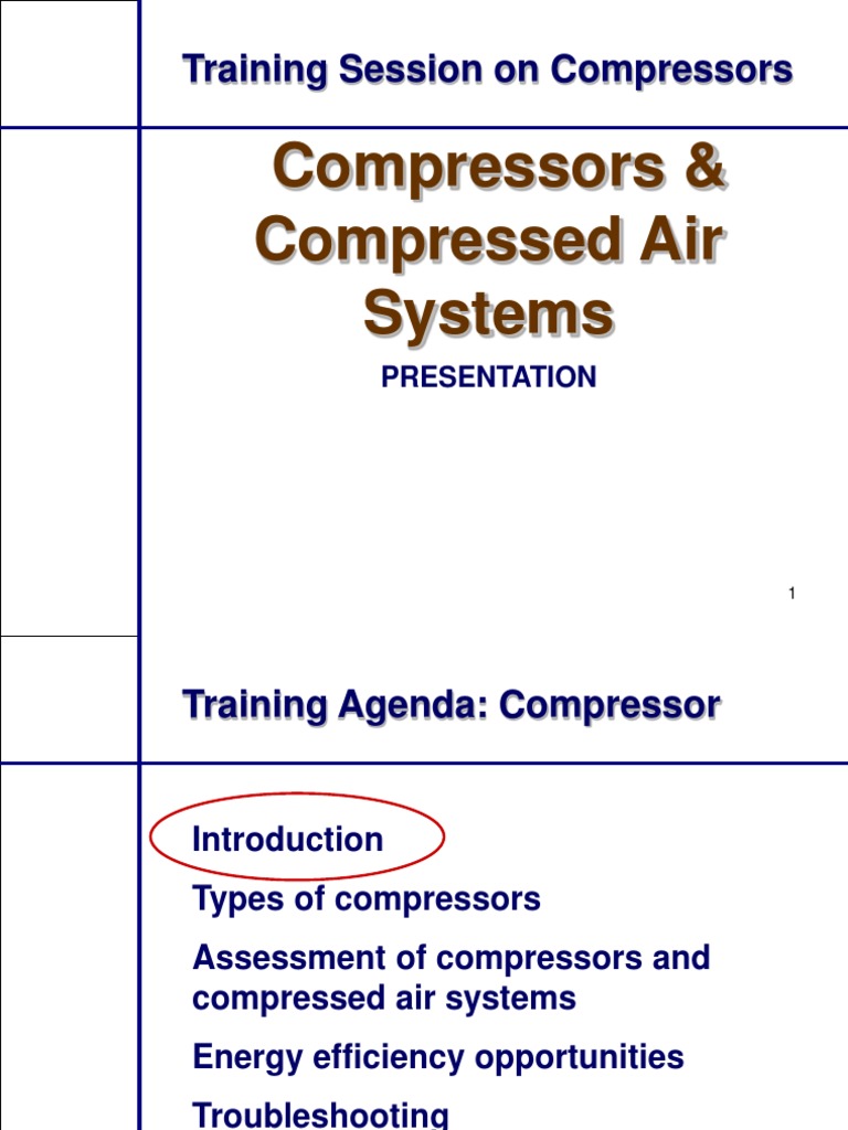 Compressor and Compressed Air Systems | PDF | Liquids | Mechanical ...