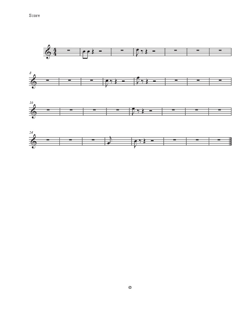 Song - Score PDF