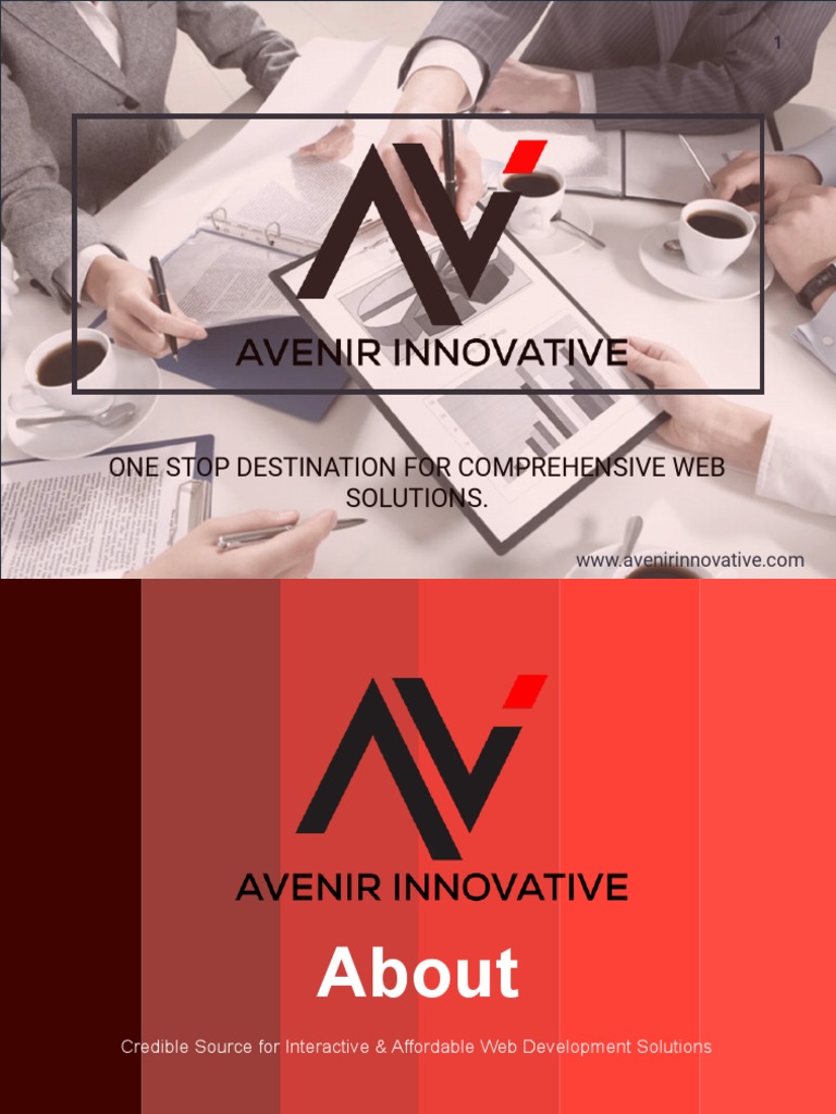 Avenir Corporate Deck | PDF | Software Development | Digital Marketing