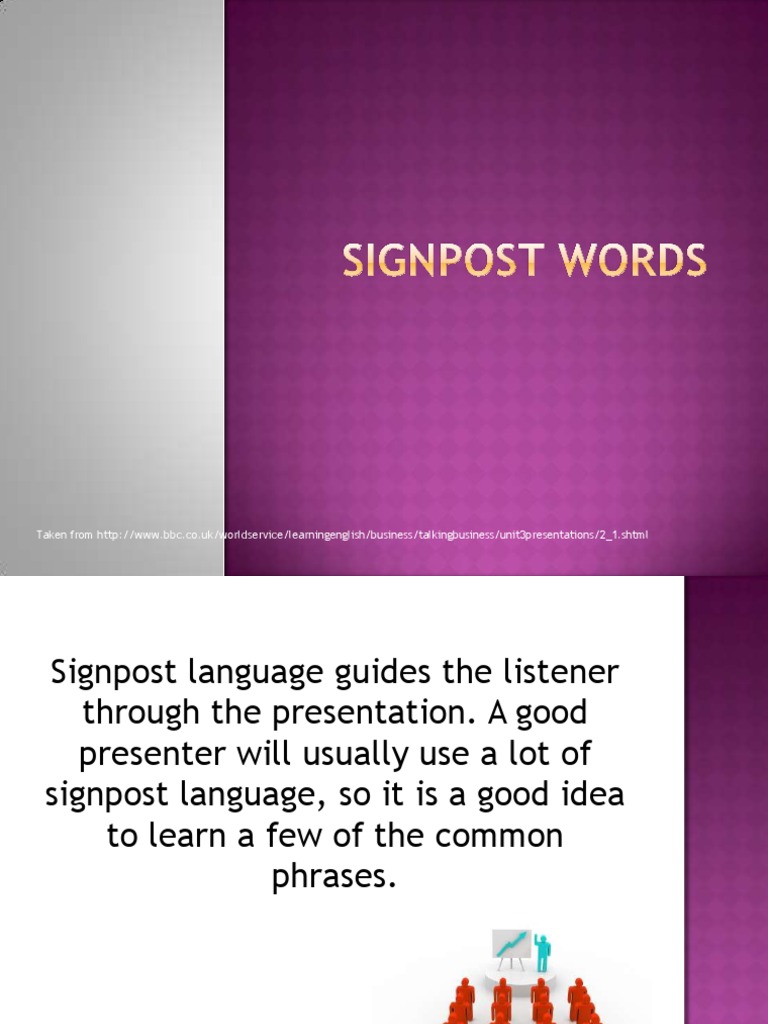 Signpost Words | PDF