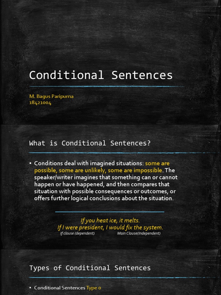 Conditional Sentences | PDF | Sentence (Linguistics) | Semantics