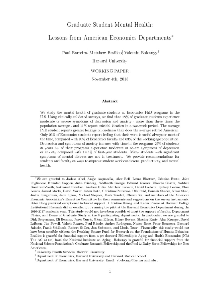 BBB Mentalhealth Paper | PDF | Major Depressive Disorder | Mental Health