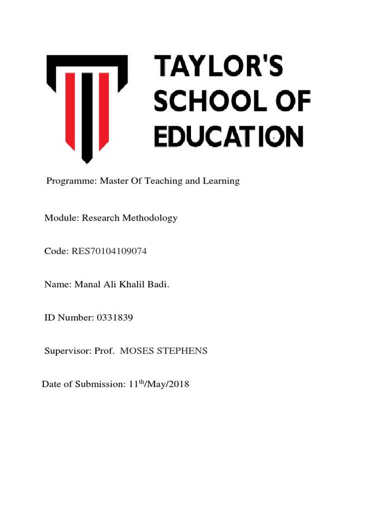 Programme: Master of Teaching and Learning | PDF | Language Education ...