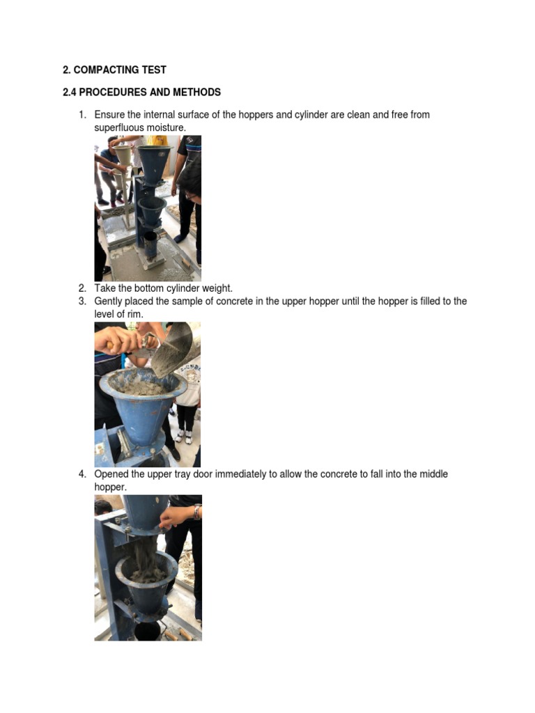 Compacting Test (Procedure) | PDF