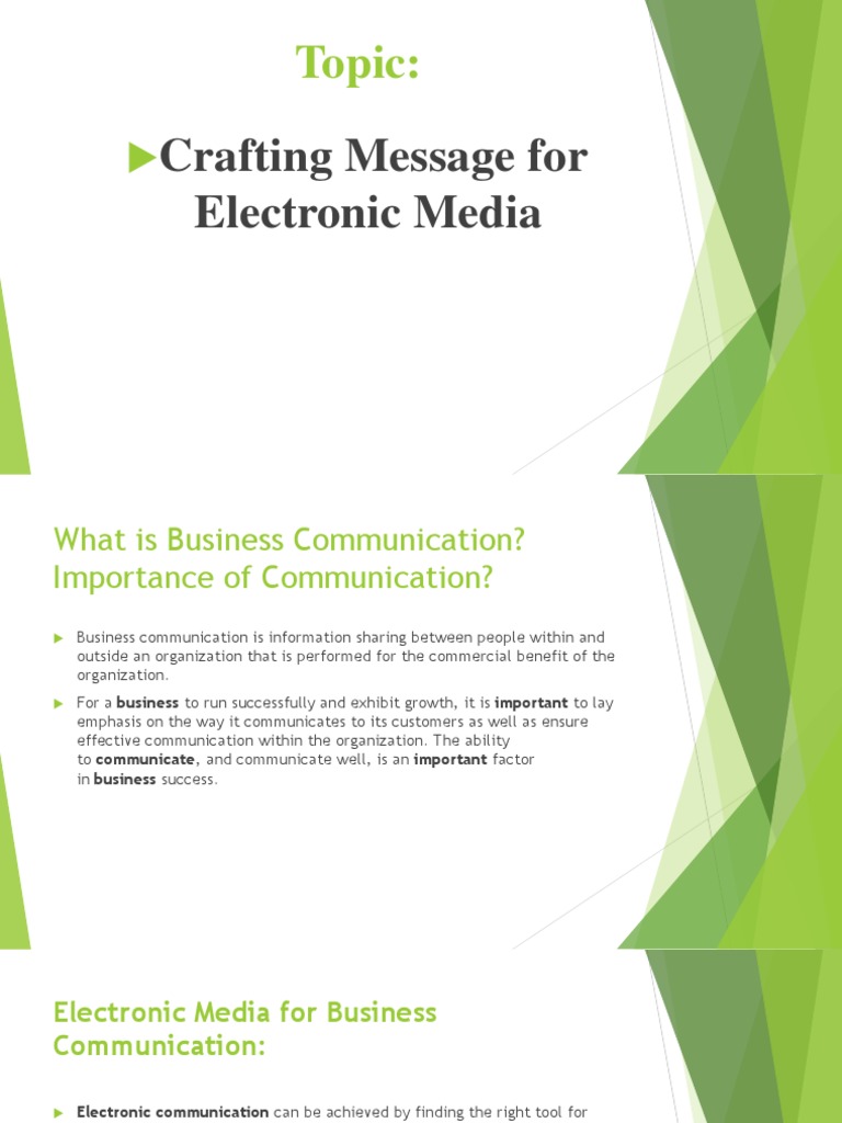 Crafting Effective Business Messages | PDF | Instant Messaging ...
