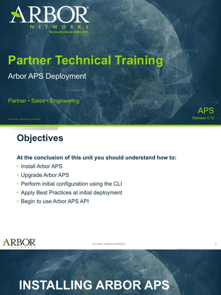 Arbor APS STT Unit 02 Deployment 25 Jan2018 | PDF | Secure Shell | I Pv6