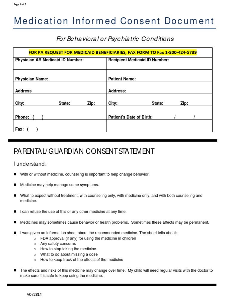 Med Informed Consent | Download Free PDF | Informed Consent | Psychotherapy