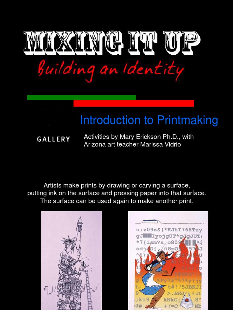 Introduction To Printmaking: Activities by Mary Erickson PH.D., With ...