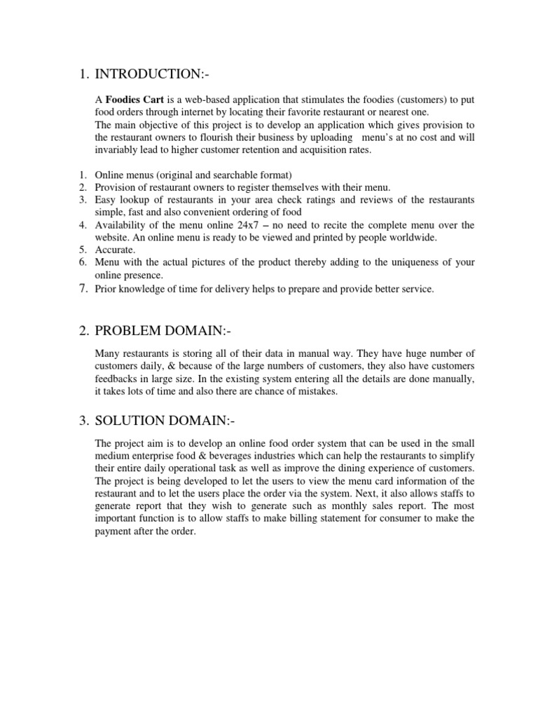 Introduction | PDF | Menu | Restaurants