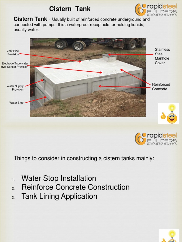 Cistern Tanks | PDF | Reinforced Concrete | Concrete