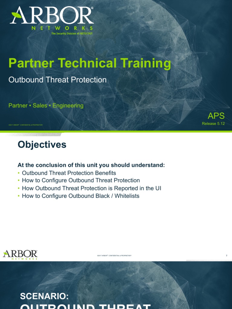 Arbor APS STT - Unit 10 - Outbound Threat Protection - 25jan2018 | PDF ...