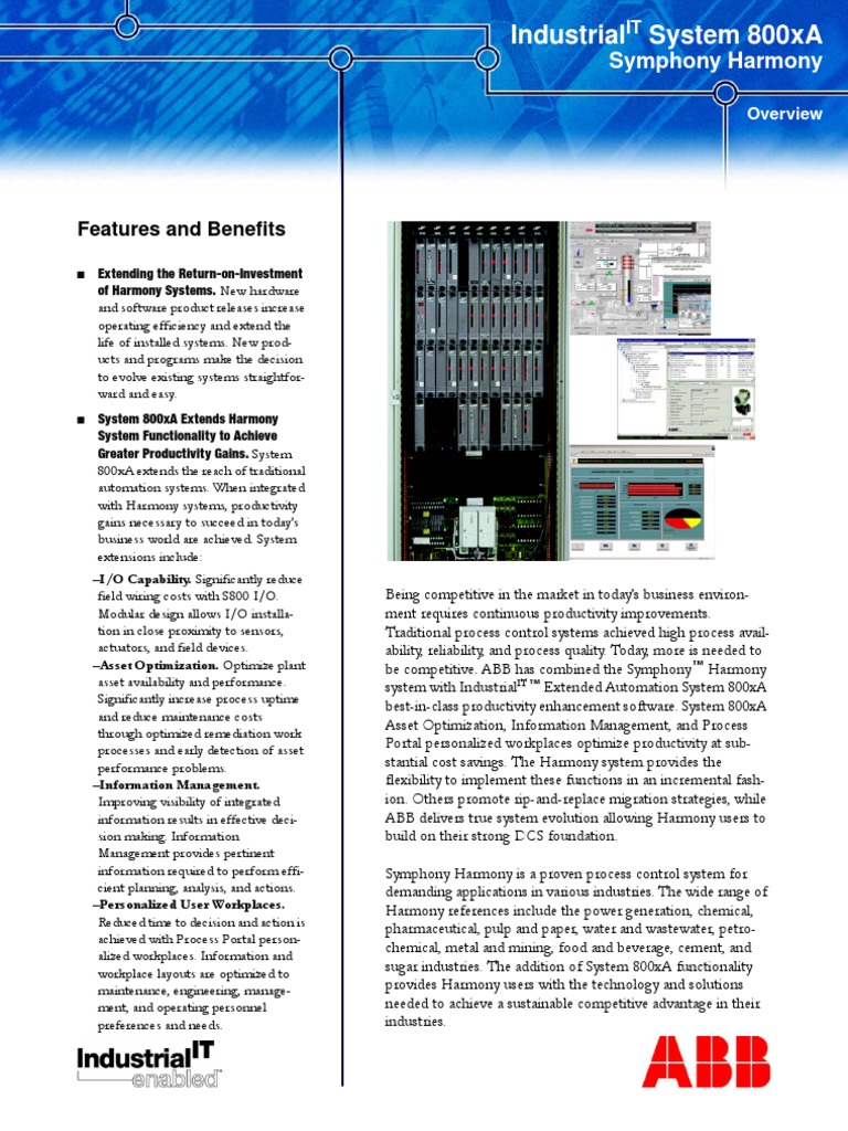 Industrial System 800xa: Features and Benefits | PDF | Automation | Input/Output